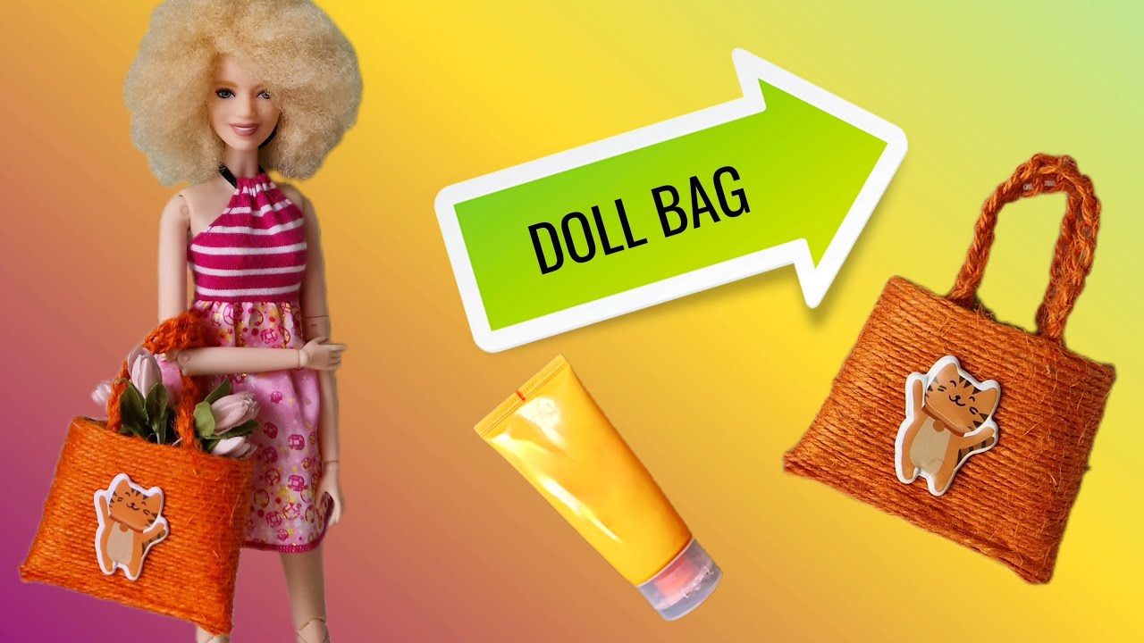 DIY Miniature Jute Bag for Barbie Doll - YouTube