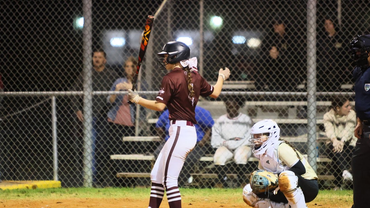 Karsyn Riddle Home Run Navarre Preseason Game 2 - YouTube