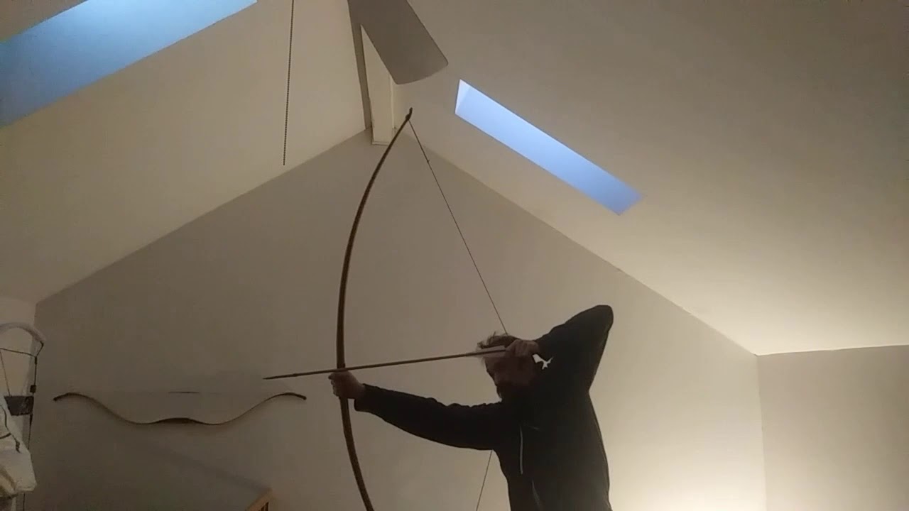 English War Bow - thumb draw - ~120#@32" - YouTube