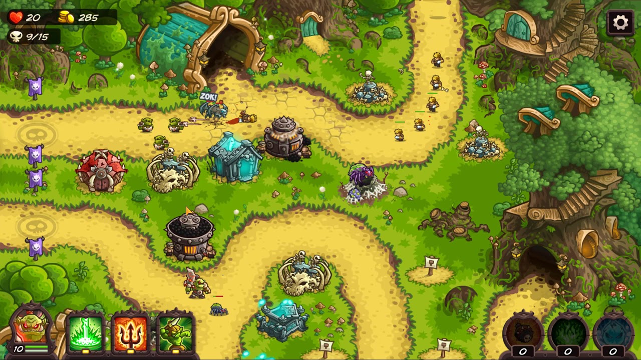 Kingdom Rush Vengeance Level 14 - Silveroak Outpost - YouTube