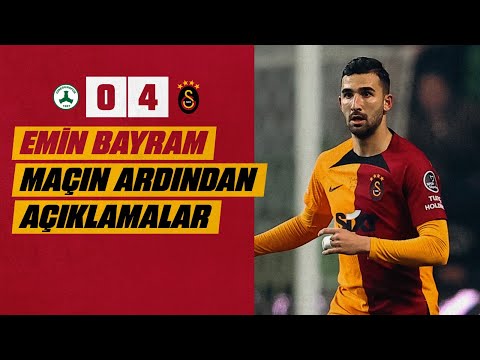 📺 Emin Bayram'ın maç sonu açıklamaları | #GRSvGS