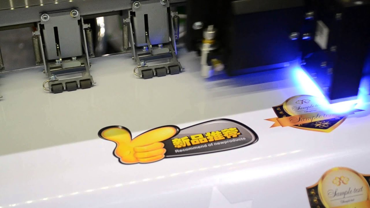 print and cut machine - YouTube