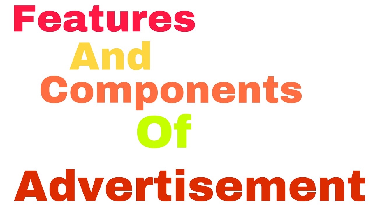 Function And Component Of Advertisement | With Easy Explanation - YouTube