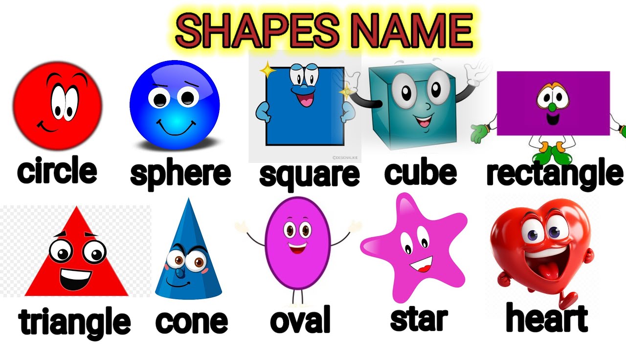 SHAPES NAME IN ENGLISH FOR KIDS AND TODDLERS,shapes name for preschool ...