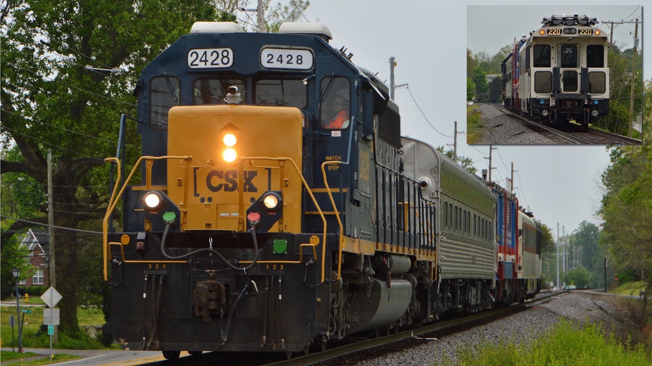 CSX 2428 leads CSX W00813 through Crestwood, KY, 5/13/20 - YouTube