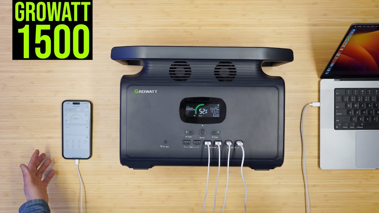 GROWATT Infinity 1500 Portable Power Station Fully Tested (Solar ...