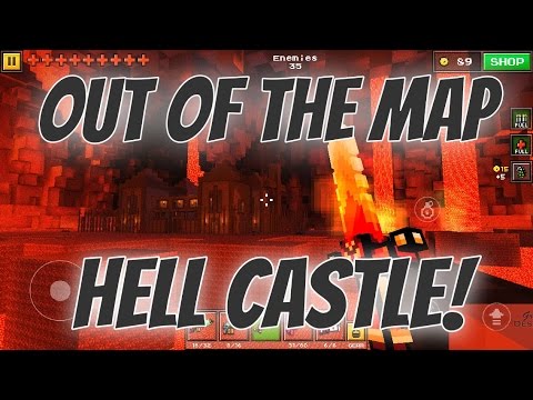 Pixel Gun 3D - Out Of The Map: Hell Castle! - YouTube