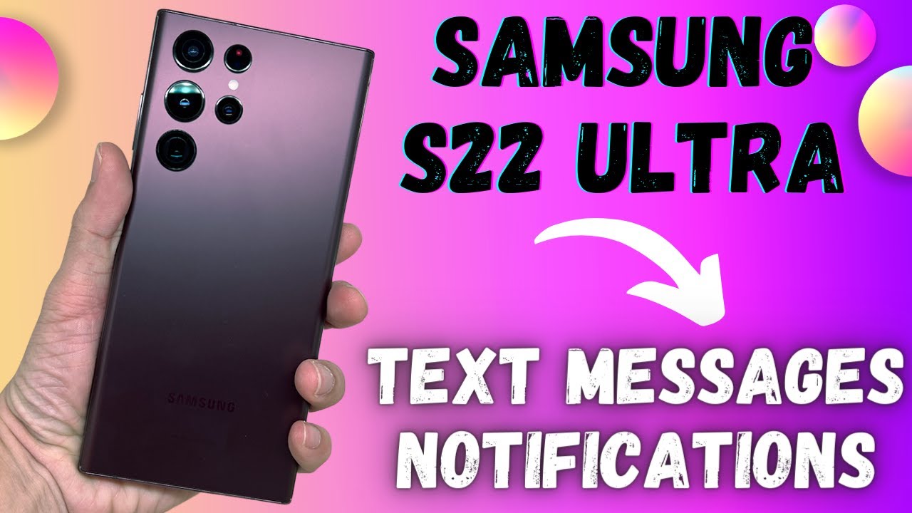 Samsung S22 Ultra Show / Hide Text Messages Notifications on the Lock ...