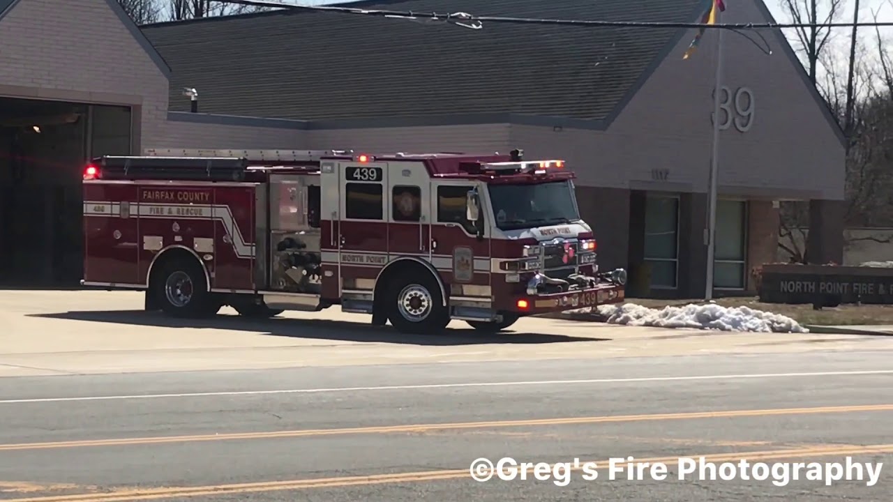 Fairfax County Engine & Medic 439 Responding - YouTube