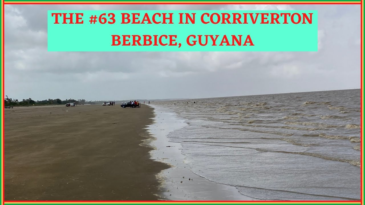 The #63 Beach in Corriverton Berbice, Guyana lies on the southeast ...