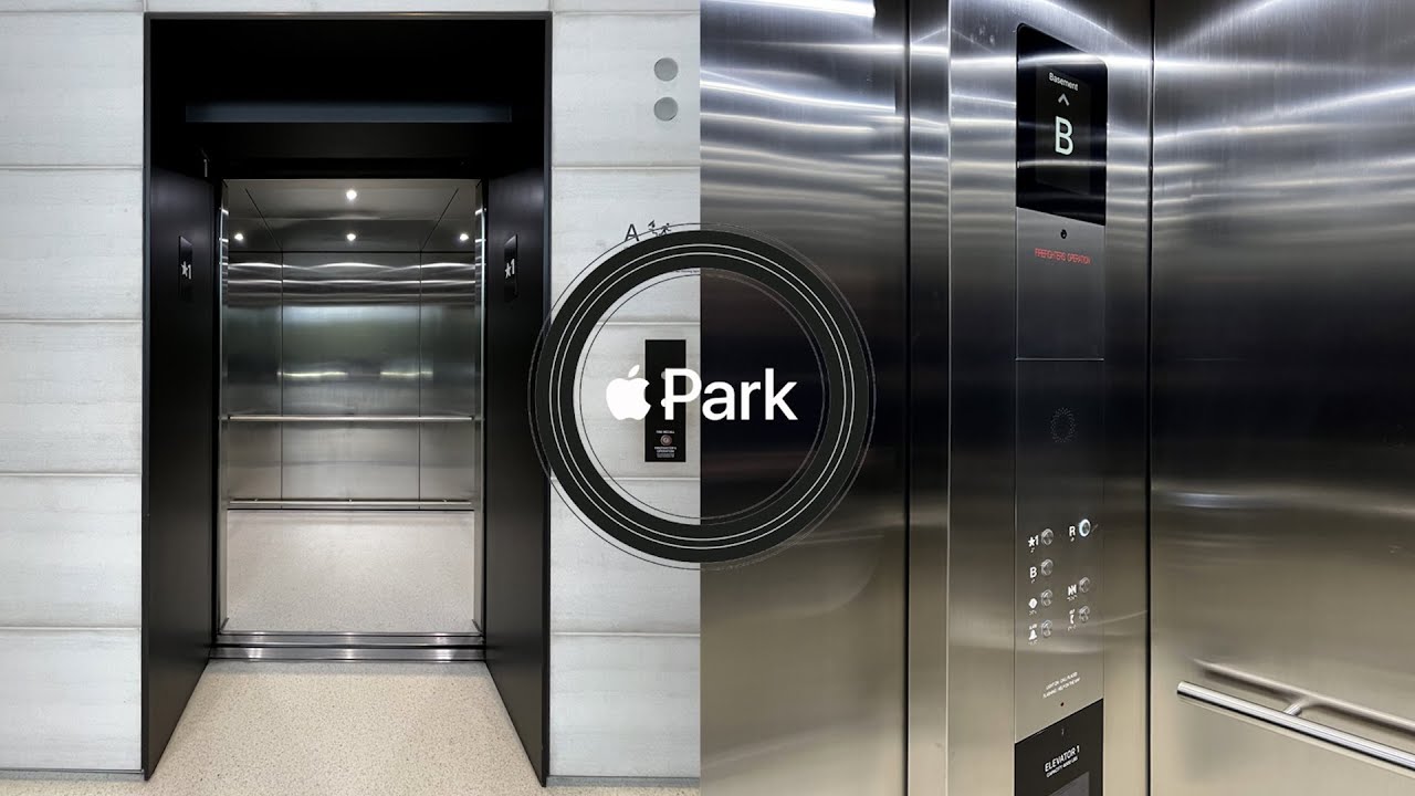 ULTRA RARE Mitsubishi Traction Elevator - Apple Park Visitor Center ...