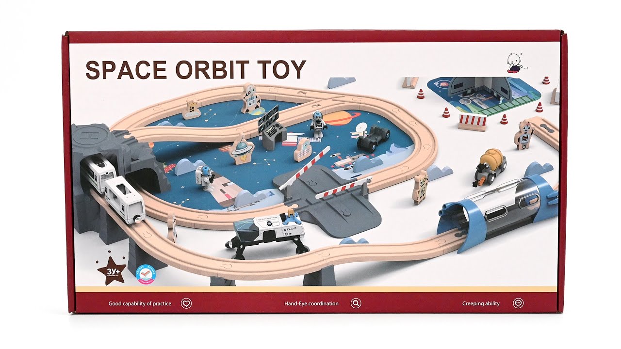 Wooden Research Base Space Astronaut Toy Set - YouTube