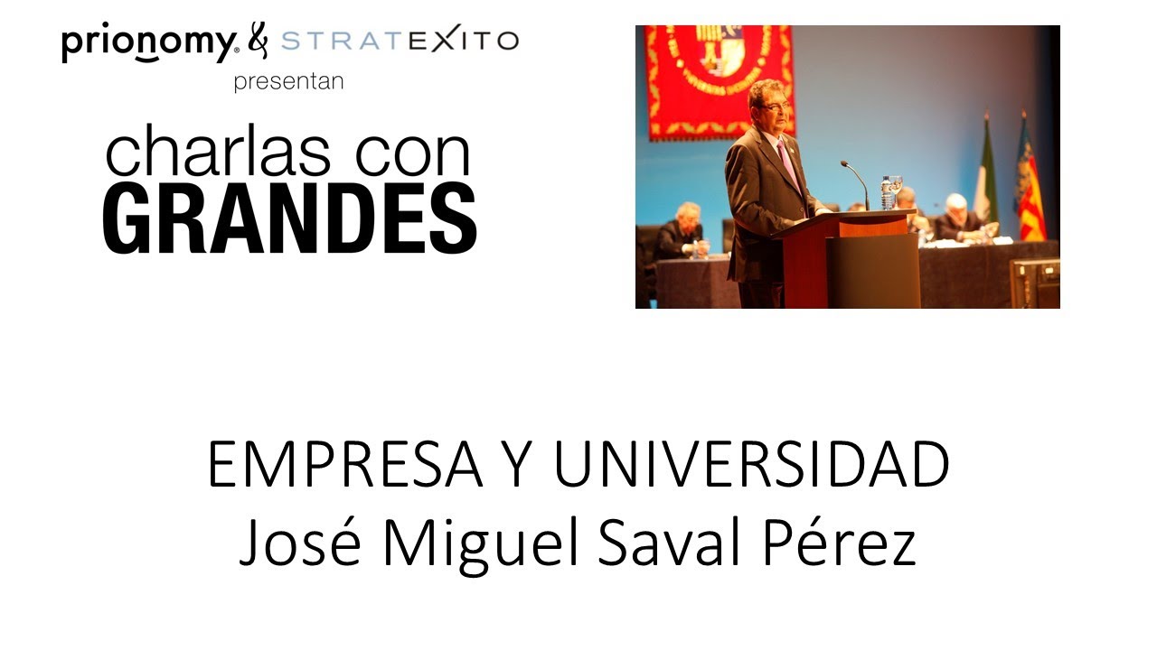 Charla con GRANDES José Miguel Saval Pérez 1 - YouTube