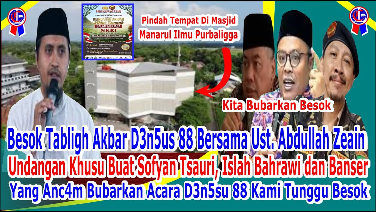 Sofyan Stauri & Banser Kami Tunggu Besok Di Acara Tabligh Akbar D3n5us 88 Pemateri Ust. Salafi ...