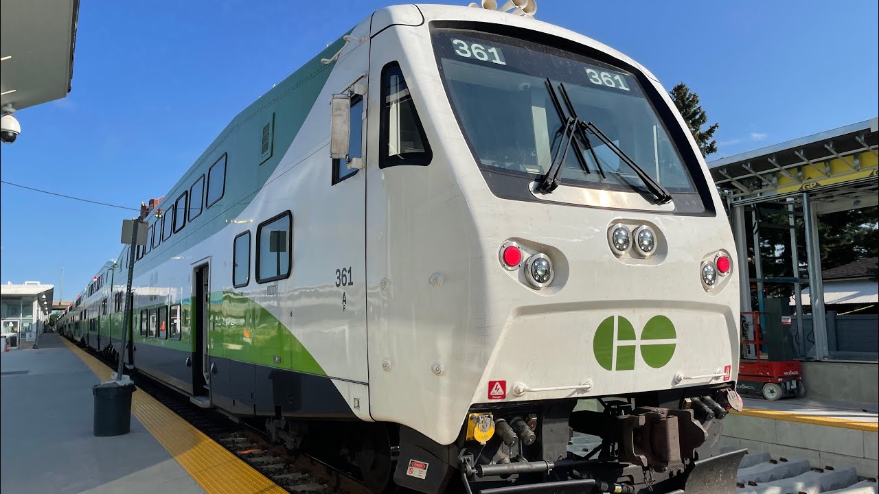 GO Transit 2016 Bombardier CEM BiLevel 10 #361 | Stouffville - YouTube