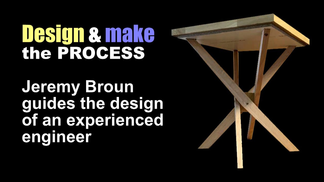 Designing And Making A Small Table - YouTube