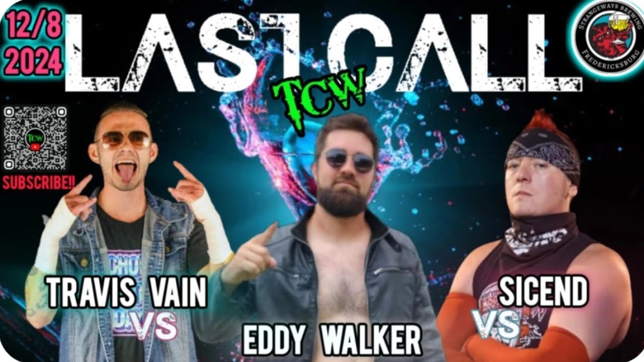 Eddy Walker vs. Travis Vain vs. Sicend @ TCW Last Call 12/8/24 - YouTube