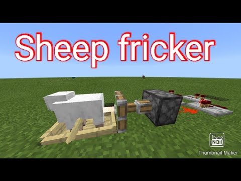 Sheep FRICKER machine- Minecraft tutorial - YouTube