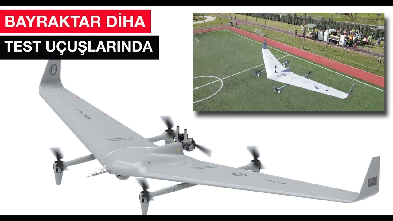 Baykar'ın yeni İHA sistemi Bayraktar DİHA test uçuşlarında #diha # ...