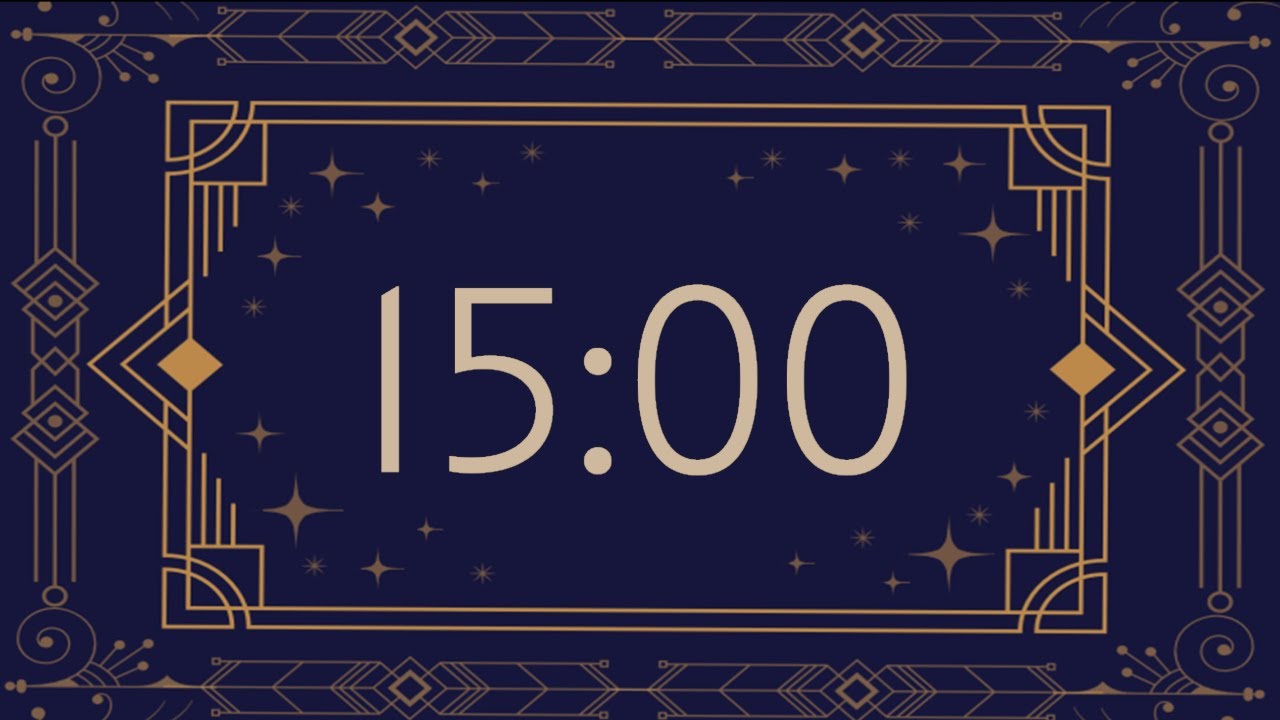 1920's Art Deco 15-Minute Classroom Countdown Timer - YouTube