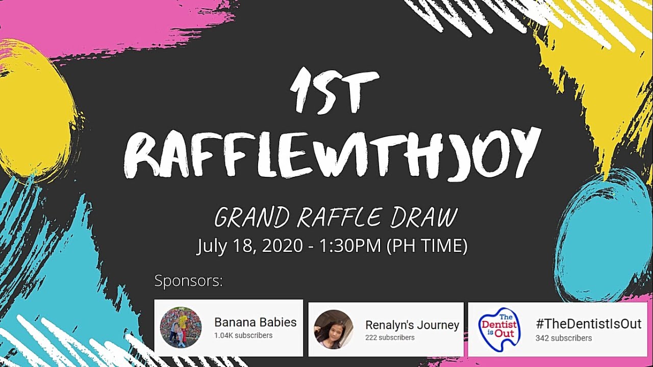 1st #RafflewithJoy Grand Raffle Draw - YouTube