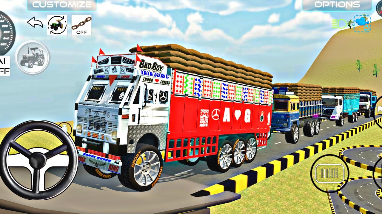 DRIVE BIG HEAVY TRUCK 🔥 LOADED BORI FROM DUMPER TRUCK IN GAME#gaming # ...