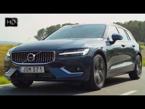 2019 Volvo V60 D4 Inscription (Denim Blue) Design Overview & Driving ...