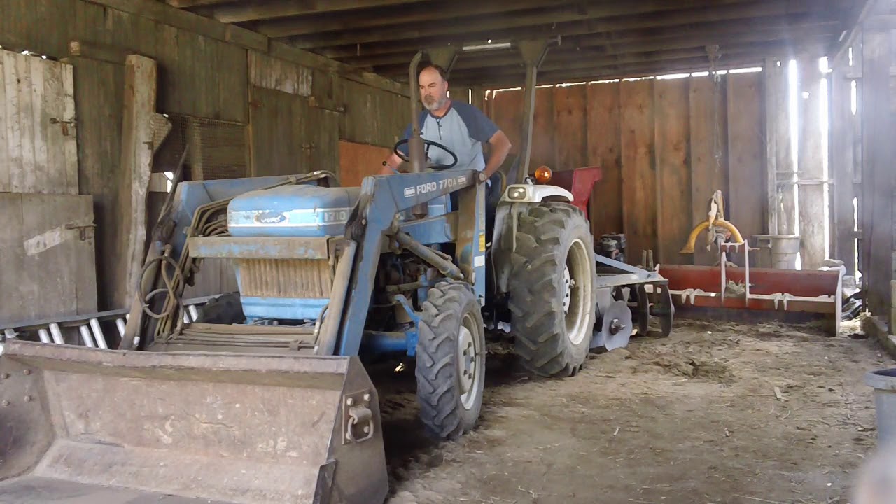 Ford 1710 Tractor Cold Start - YouTube