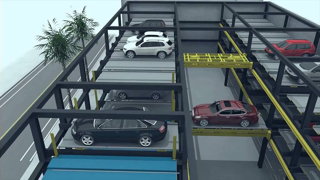 CityLift - Aisle - Fully Automated Retail Above Grade Parking - YouTube