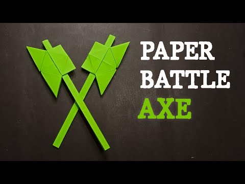 How to make an ax out of paper