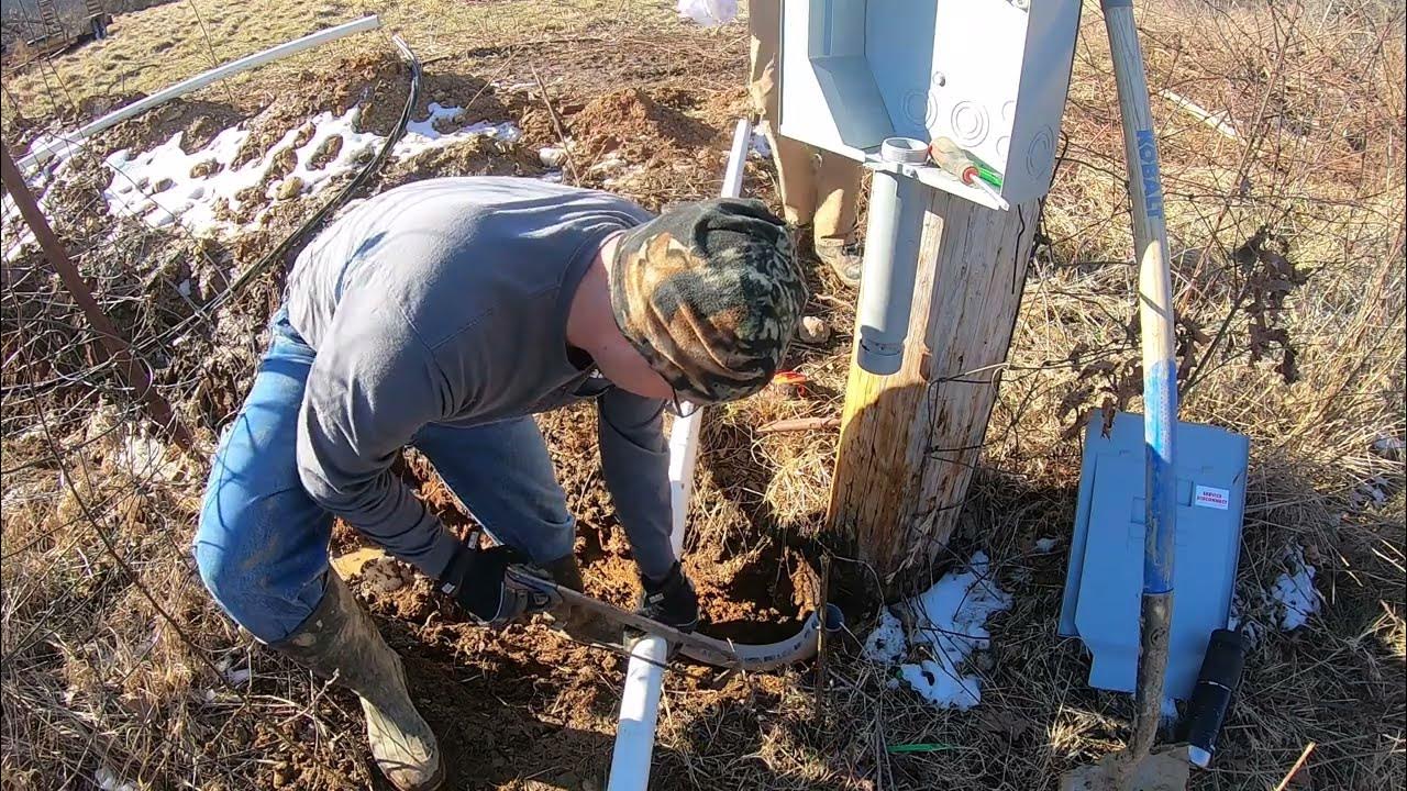 Burying electrical wire underground, new home electrical wire, house ...