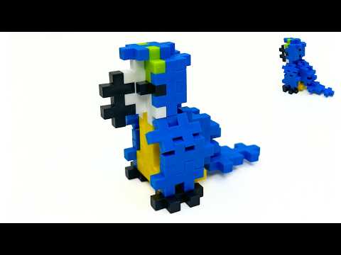 Plus-Plus Blue-and-Yellow Macaw Build Instructions