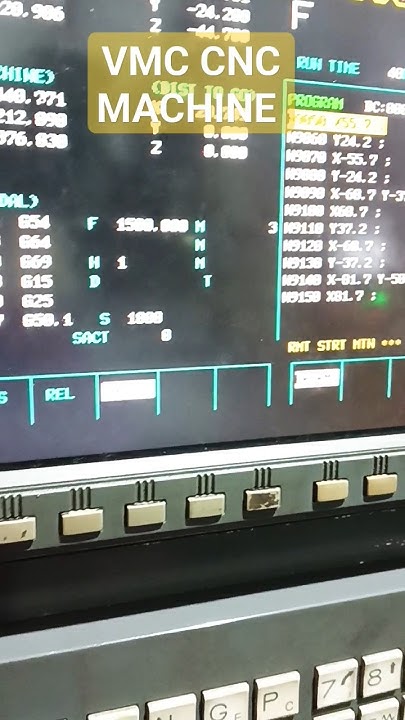 VMC CNC MACHINE || RUNNING PROGRAMMING - YouTube