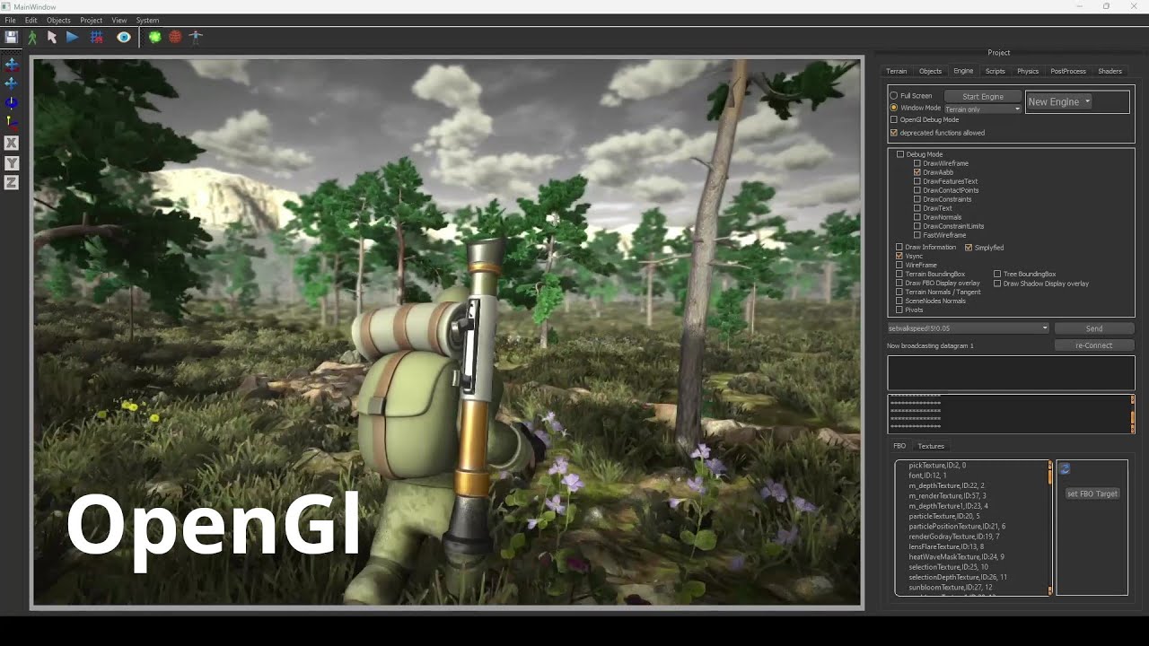 Opengl Terrain Rendering Bobs Running Field Youtube 3633