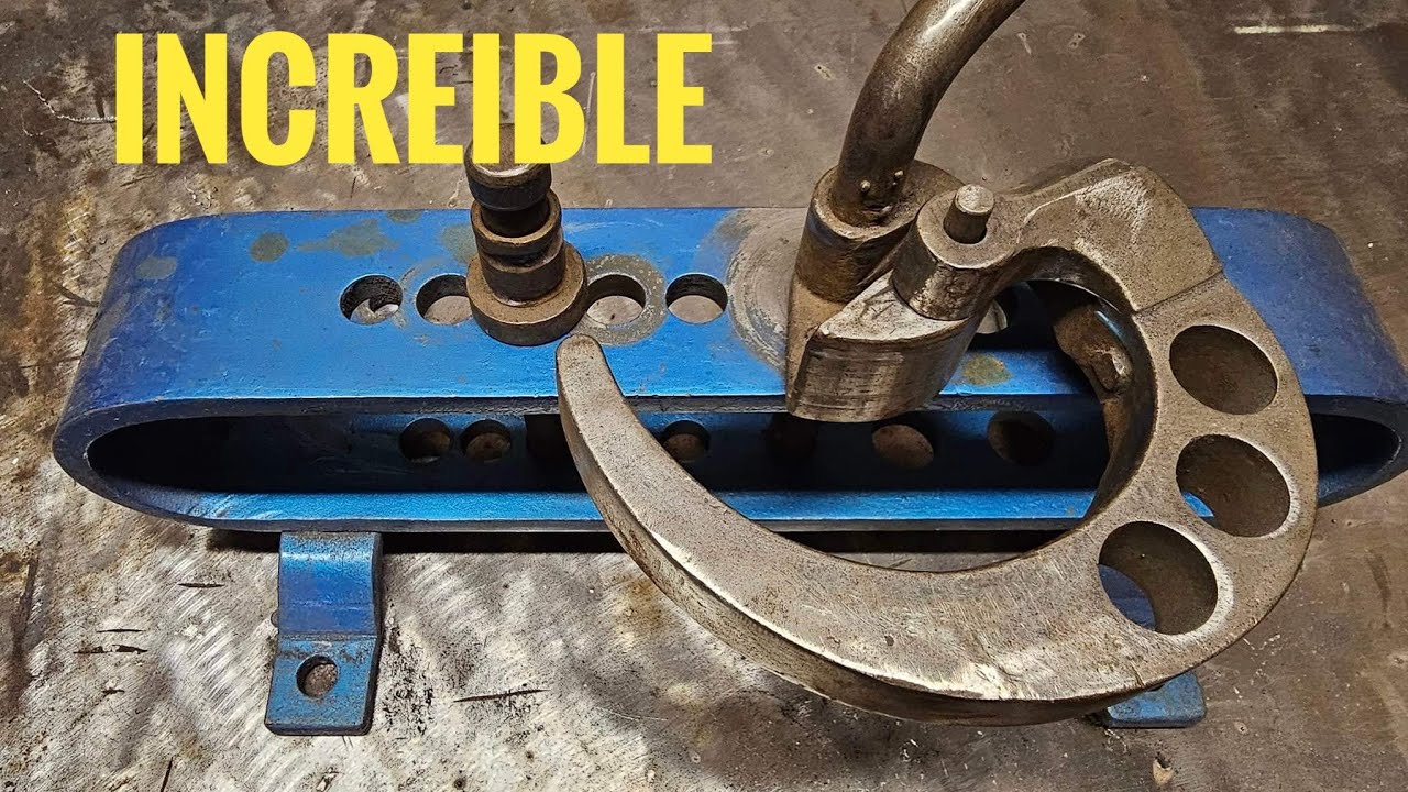 Metal scroll bender - Herreria Artística - YouTube