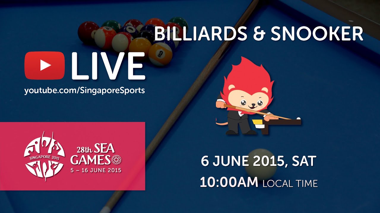 Billiards (Day 1) | 28th SEA Games Singapore 2015 - YouTube