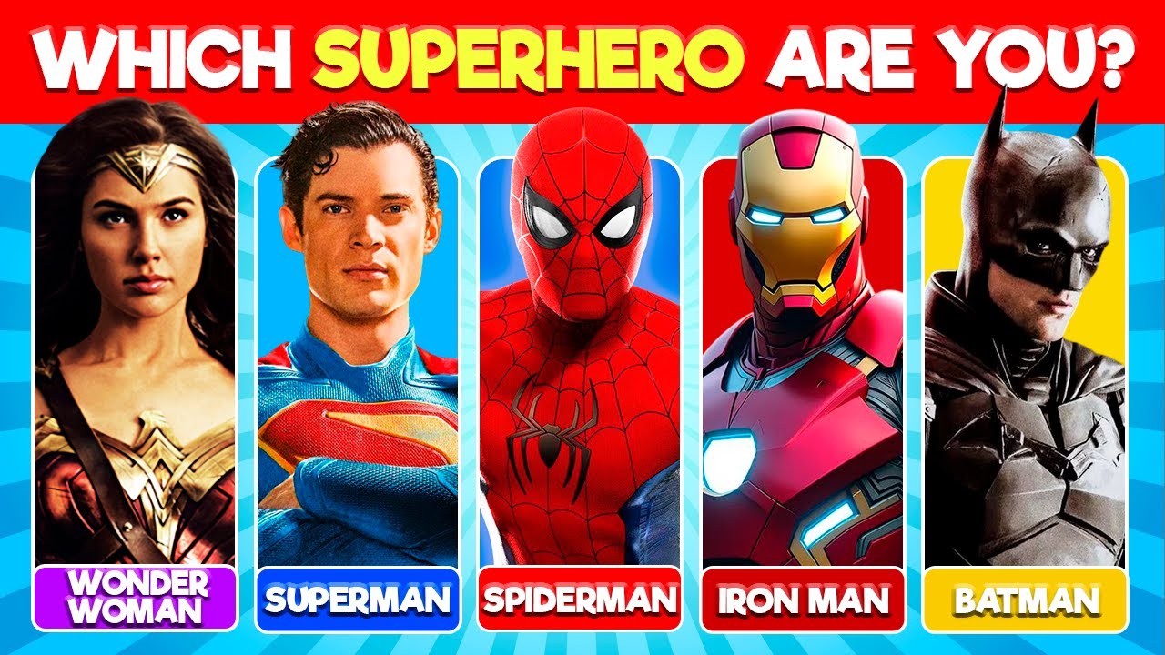 Which Superhero Are You? 🤔🦸 PERSONALITY QUIZ - YouTube