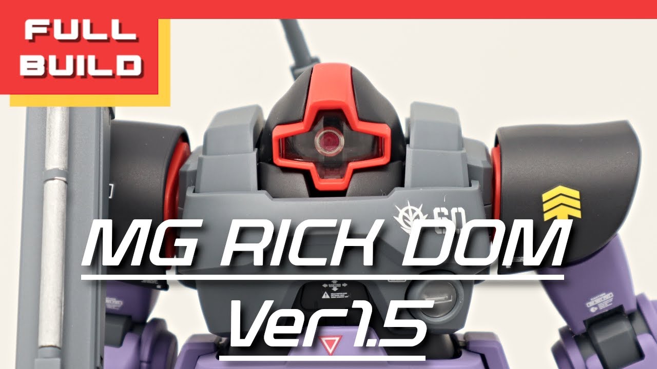 MG Rick Dom Ver 1.5 | Time Lapsed FULL BUILD | Gunpla UNBOXING | - YouTube