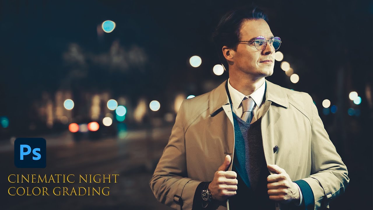 Cinematic Color Grading On Night Photos In Photoshop - YouTube