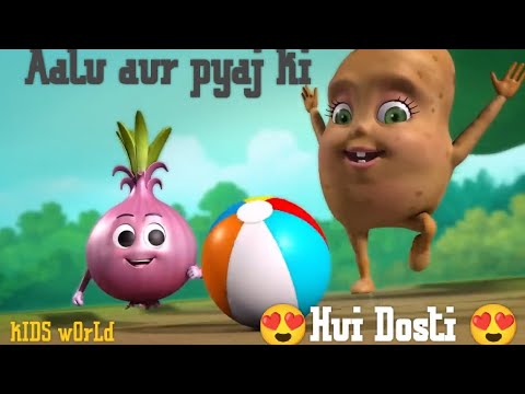 Aalu aur pyaj ki hui dosti//Cartoons Video//Kids Video - YouTube