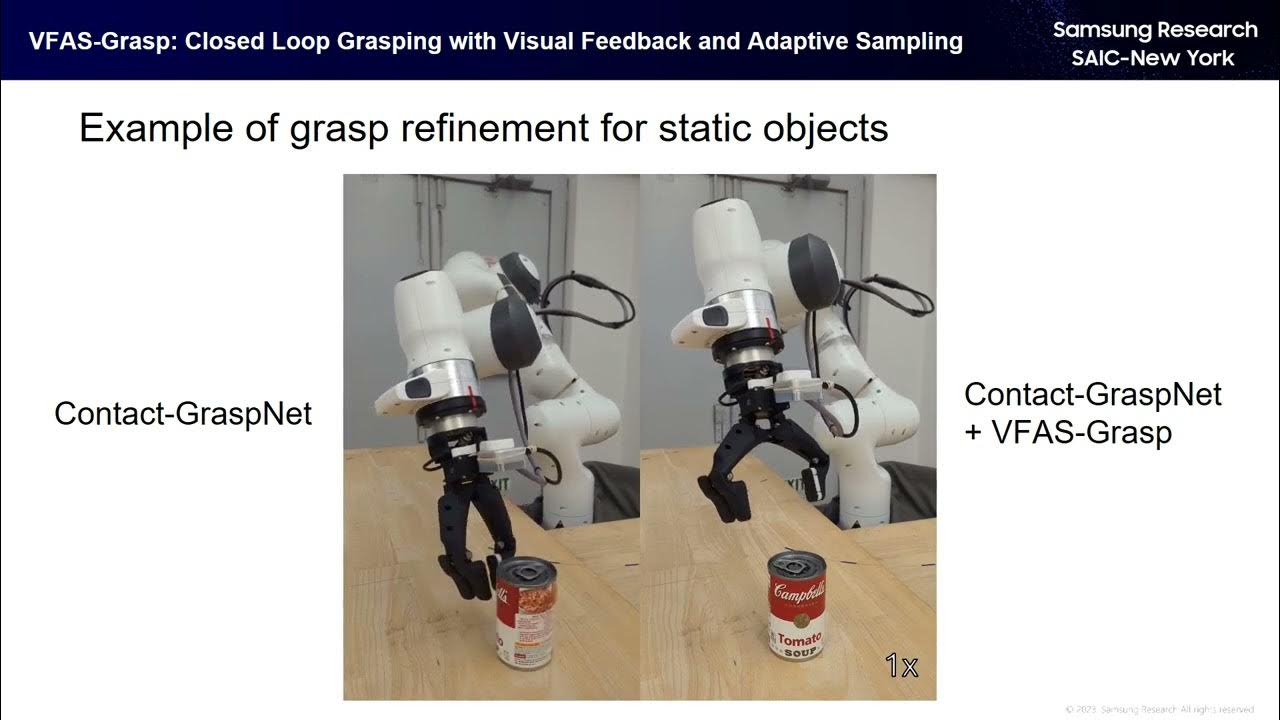 VFAS-Grasp: Closed Loop Grasping with Visual Feedback and Adaptive Sampling - YouTube