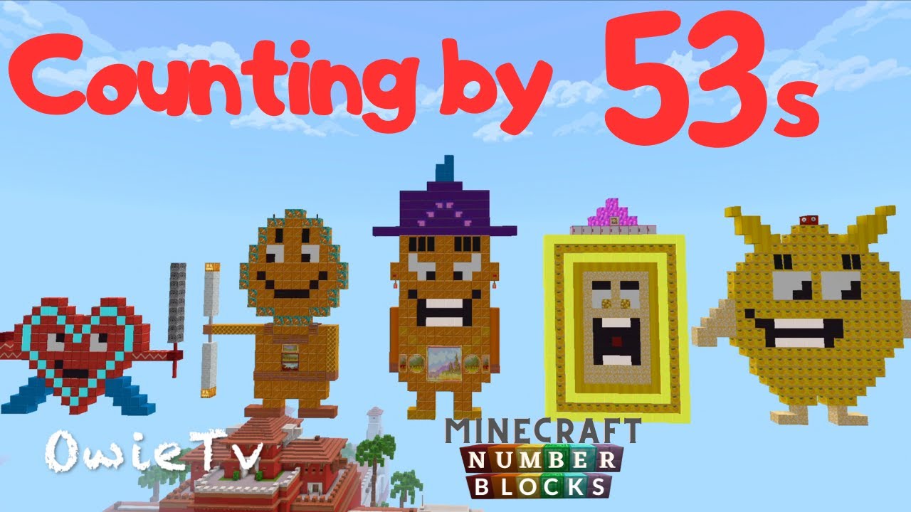 Counting By 53s Song Numberblocks Minecraft Skip Counting By 53s