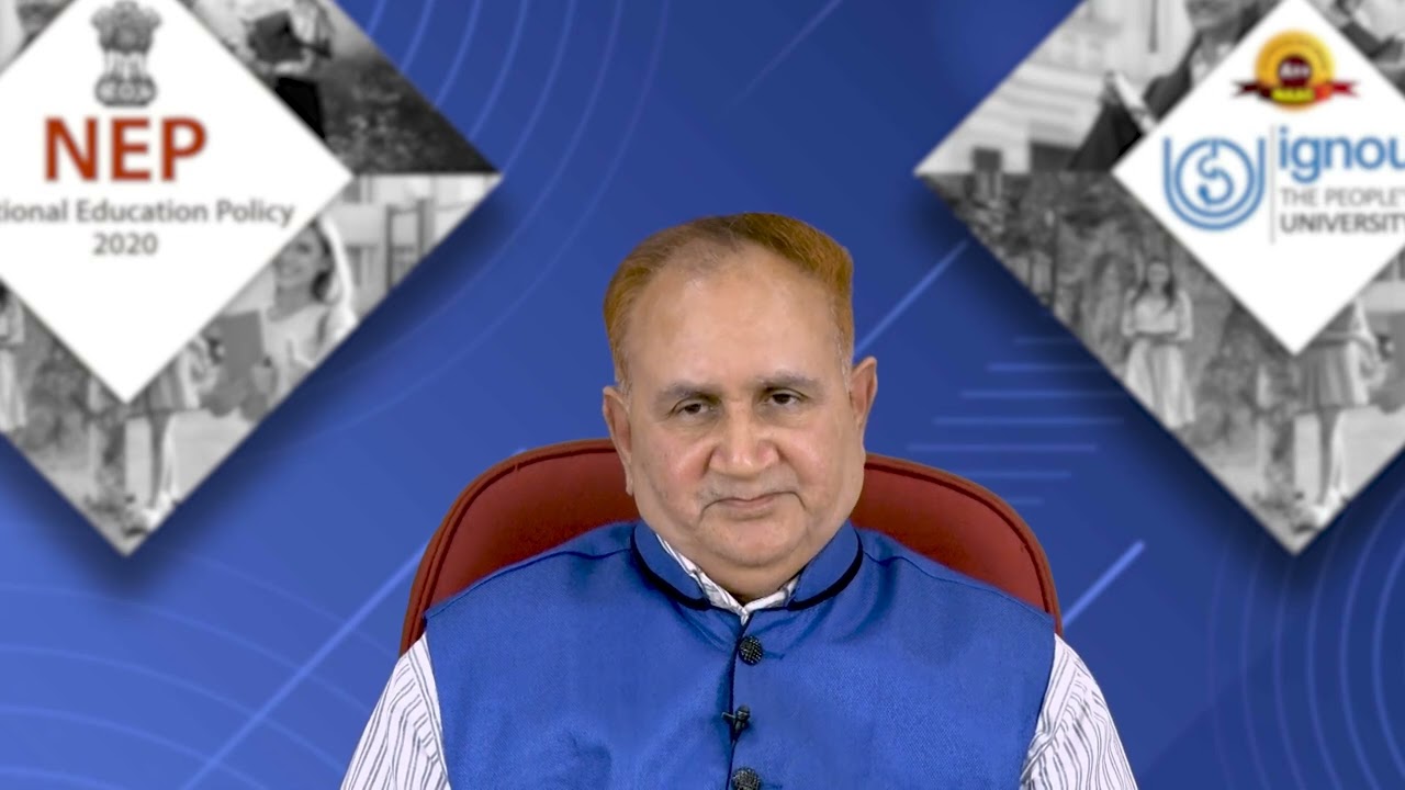 NEP 2020 An Overview by Hon'ble Vice Chancellor, IGNOU - YouTube