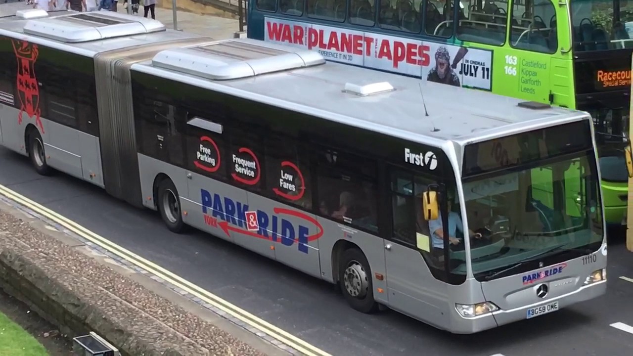 First Bus York Park & Ride 11110 At York City Centre On 3 To Askham Bar ...