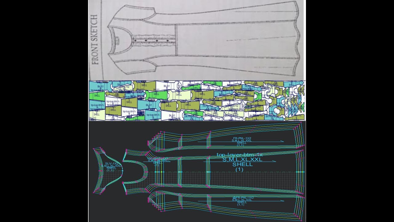STYLE 8 LAST FEMALE FLEAR BOTTOM DRESS PATTERN MAKING GRADDING MARKER ...