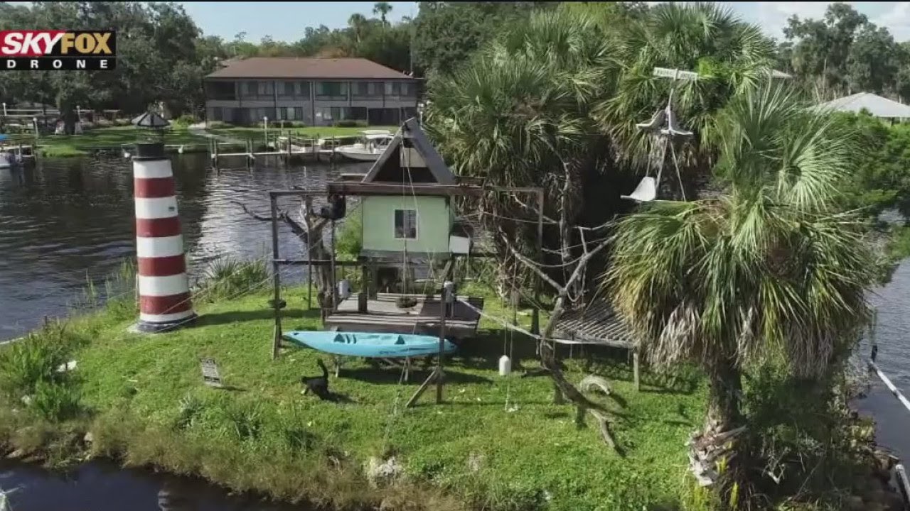Drone Zone: Monkey Island on the Homosassa River - YouTube