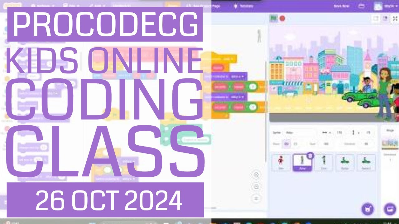 ProCodeCG Kids Regular Coding Class - Online - 26 Oct 2024 - YouTube