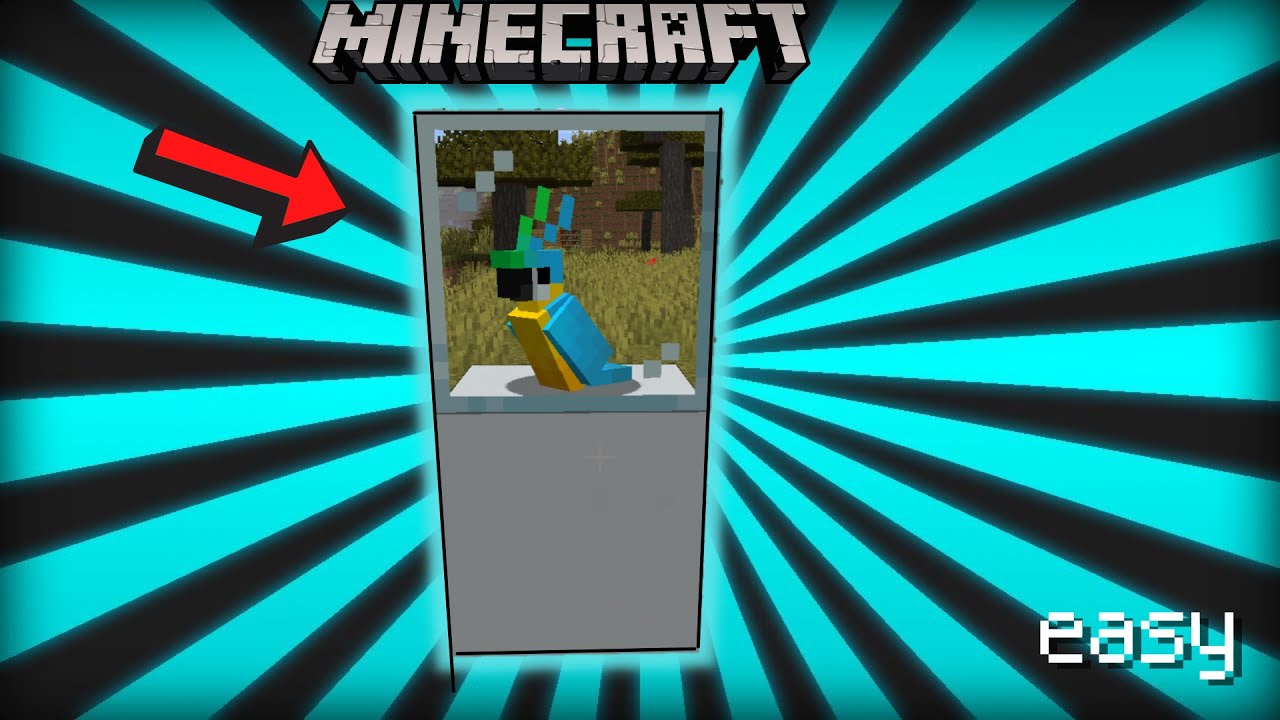 Minecraft: How To Make A Simple PARROT in Cage easy! - YouTube