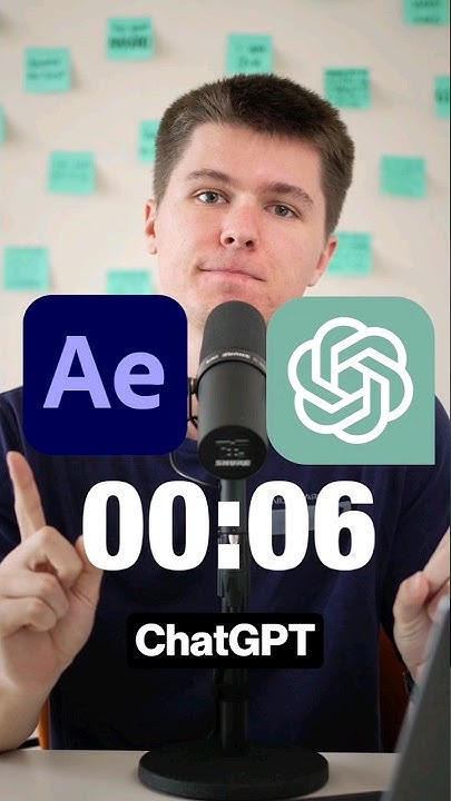 How to make a countdown using ChatGPT & After Effects! #tutorial #aftereffects #chatgpt - YouTube