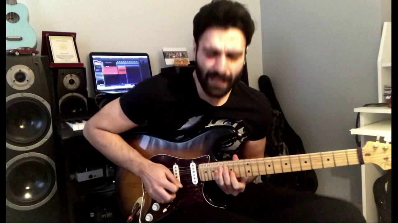 Roy Ziv Post Malones Rockstar Guitar Solo Güven Akşit - YouTube